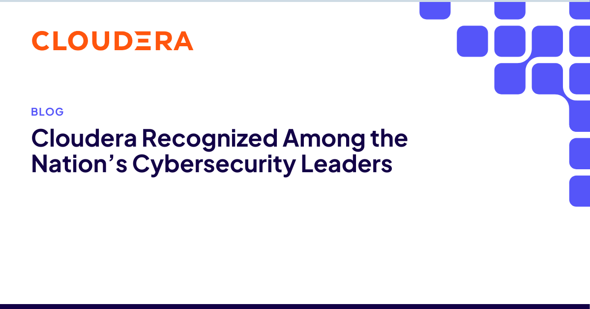 Cloudera reconhecida entre os líderes em segurança cibernética do país ...